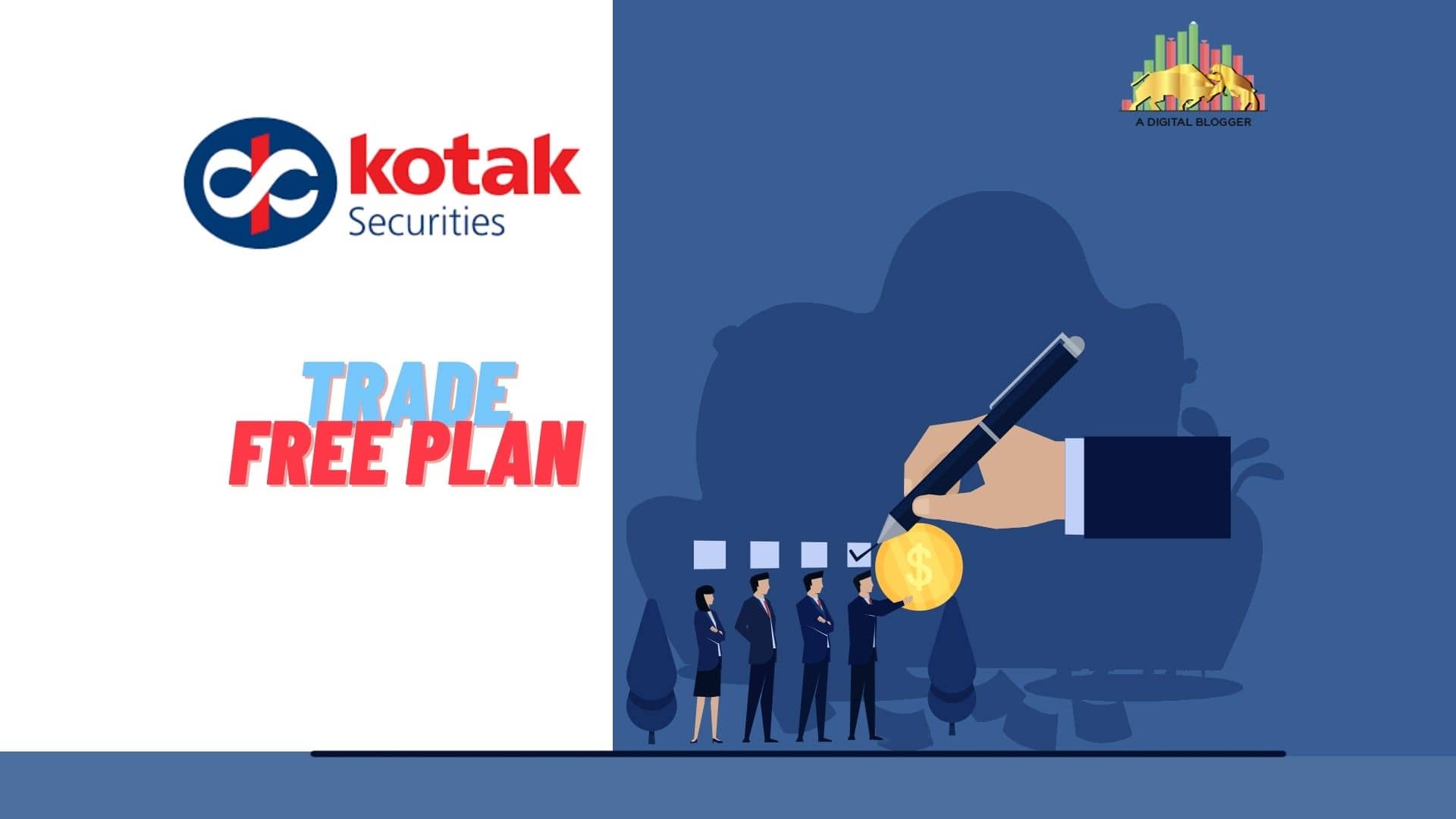 Kotak Trade Free Plan | Zero Cost For Day Trading