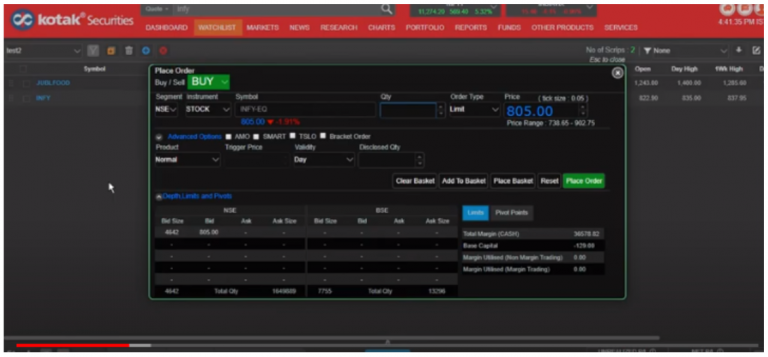 Kotak Trade Smart | Terminal, Charges, Demo, Login Process